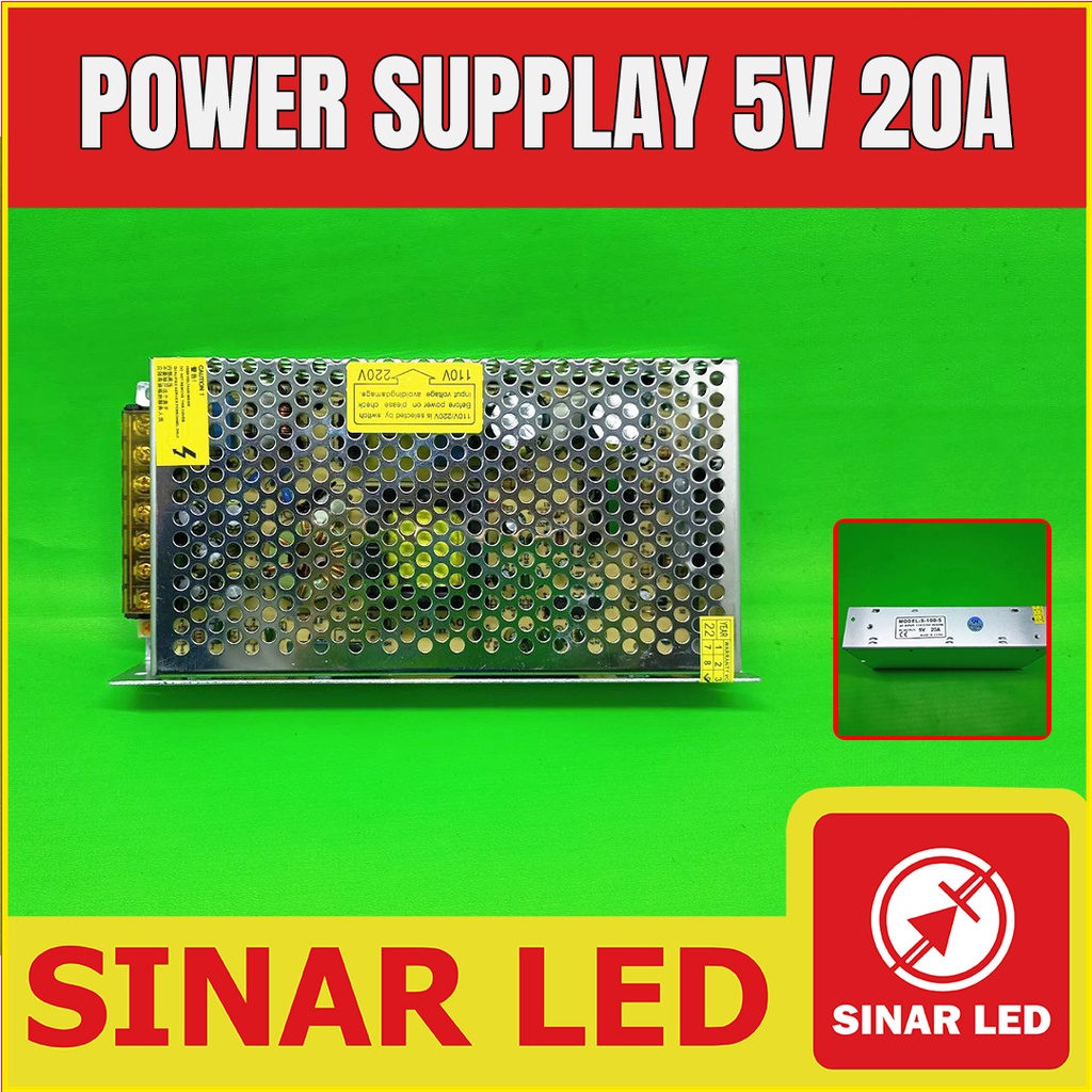 Jual Switching Power Supply PSU 5V 20A High Quality, 5 Volt 20 Ampere ...