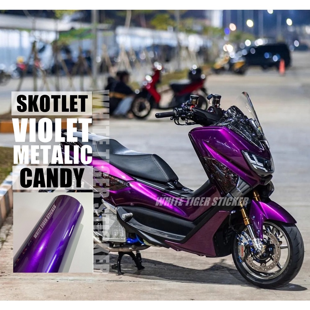 Jual SKOTLET STIKER MOTOR VIOLET CANDY SKOTLET PURPLE METALIK CANDY ...