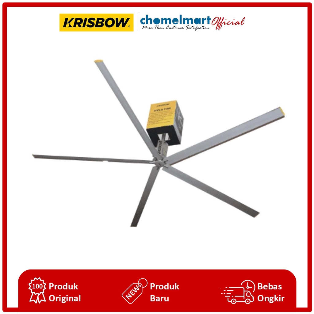 Jual Krisbow 7.3 Mtr Kipas Angin Plafon Industrial 1500 Watt | Shopee ...