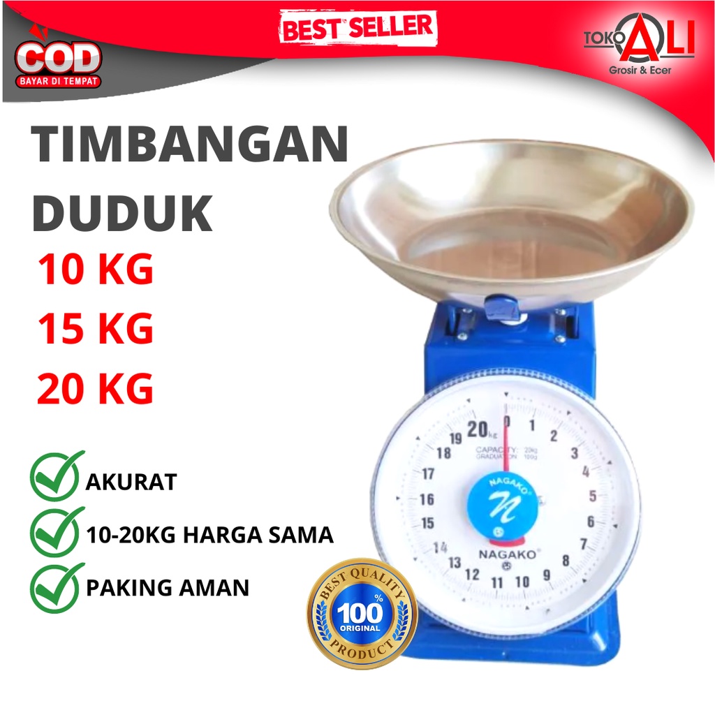Jual Timbangan besi Manual duduk Kue/buah 10kg 15kg 20kg | Shopee Indonesia
