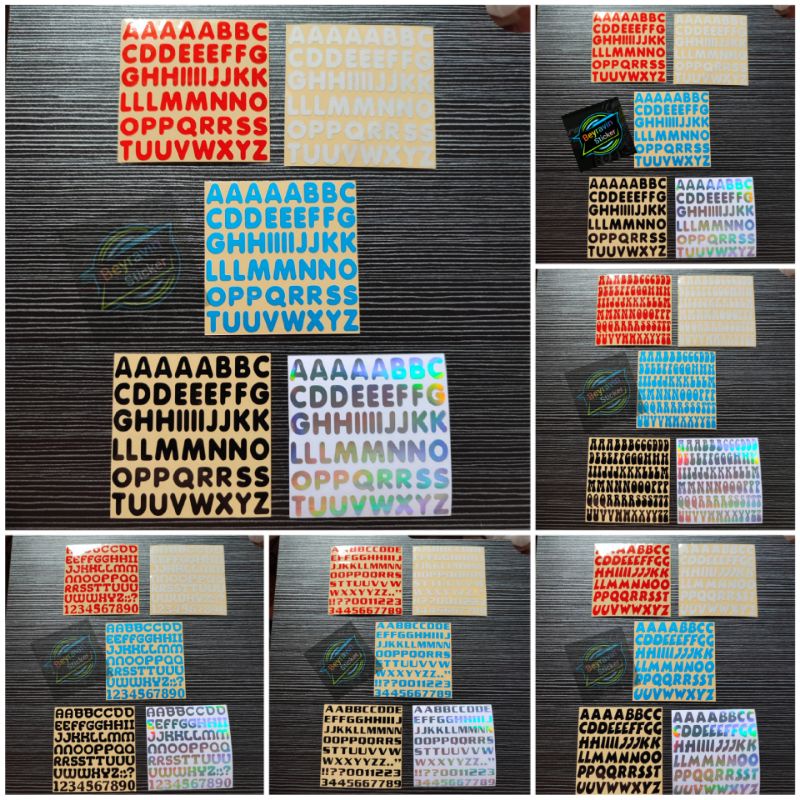 Jual STICKER ABJAD ANGKA HURUF CUTTING | Shopee Indonesia