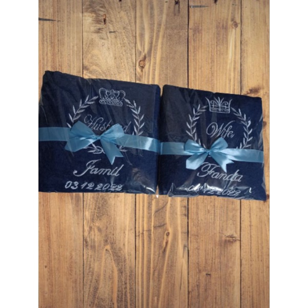 Jual Handuk Couple Custom Nama | Shopee Indonesia