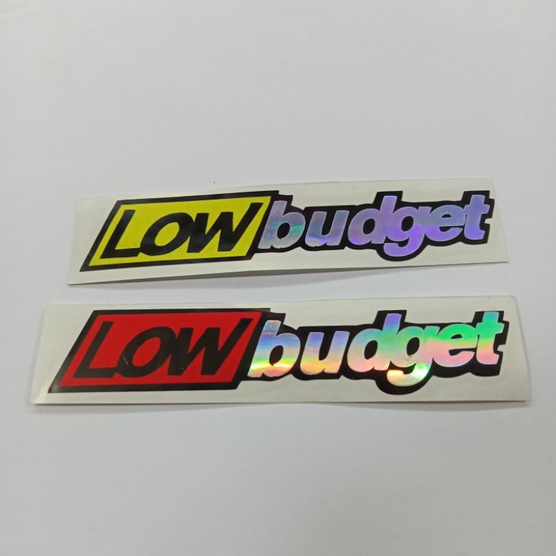 Jual STIKER LOW BUDGET STICKER CUTTING | Shopee Indonesia