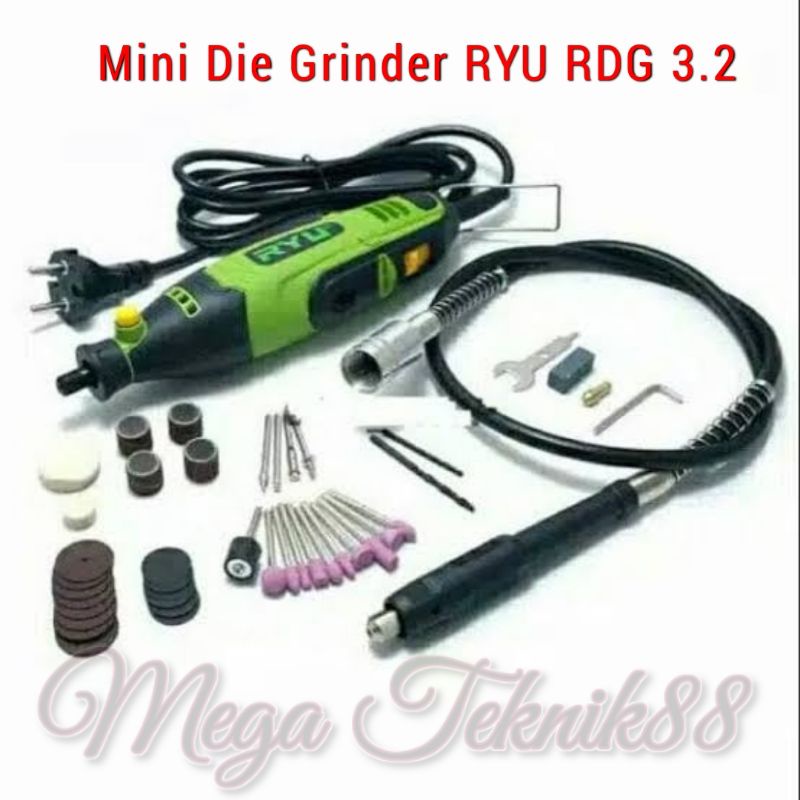 Jual Mini Die Grinder RYU RDG 3.2 / Mesin grenda mini / Grenda botol RYU / Tuner Set RYU ...