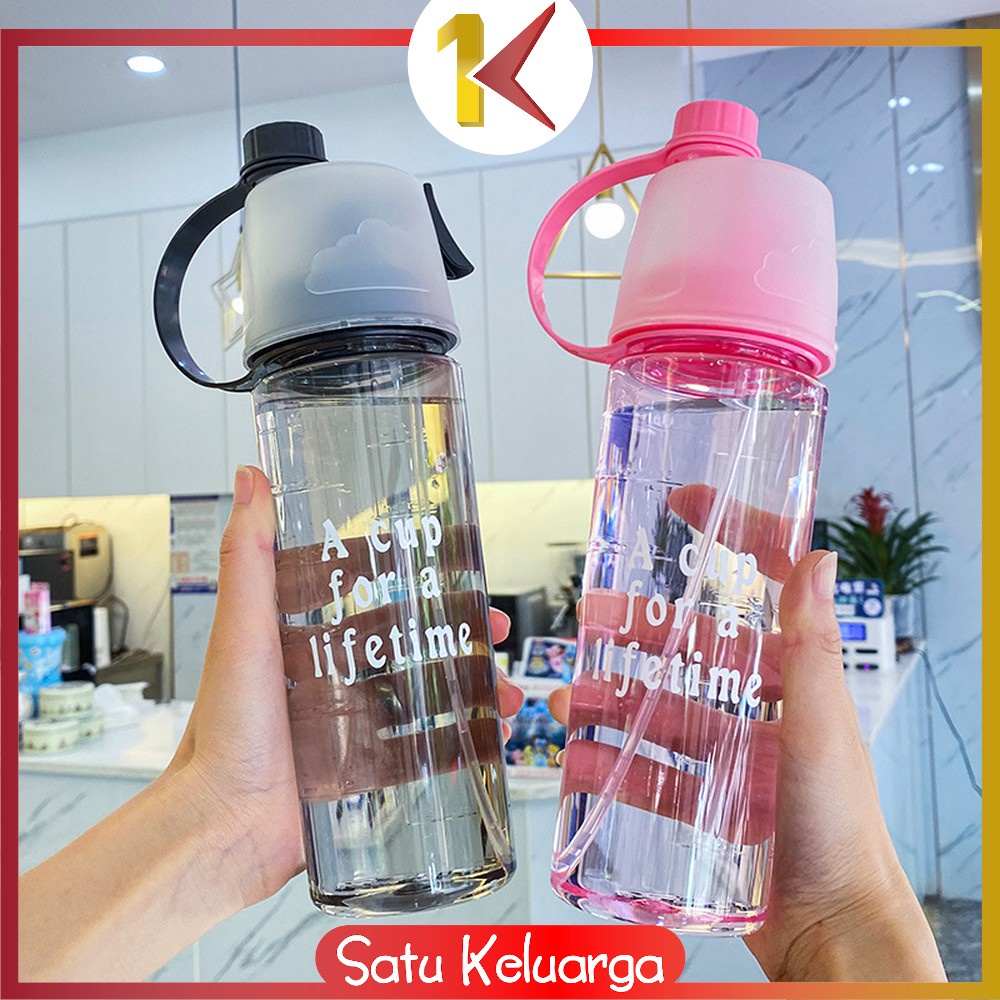 Jual SK-C730 Botol Minum Semprot 600ML Tumbler Minum Sport Spray Water ...