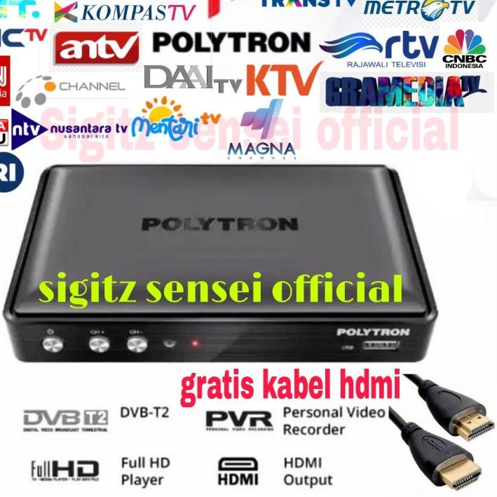 Jual tv digital set top box Polytron pdv 600T2 610T2 dvb t2 stb dvbt2 ...
