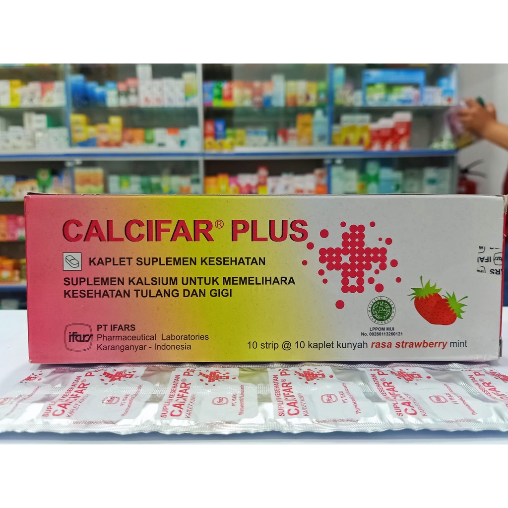 Jual Calcifar Plus Strip isi 10 Kaplet Kunyah Vitamin D3 | Shopee Indonesia Jual Calcifar Plus Strip isi 10 Kaplet Kunyah Vitamin D3 | Shopee Indonesia