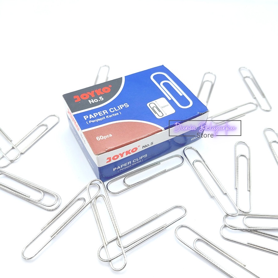 Jual Paper Clip No 5 Joyko Klip Kertas Besar Jumbo Penjepit Kertas Isi ...