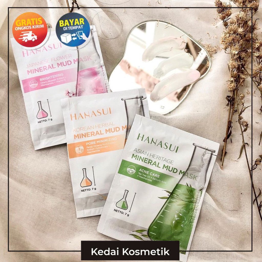 Jual (ACEH) HANASUI Mineral Mud Mask ️BPOM 7g | Shopee Indonesia