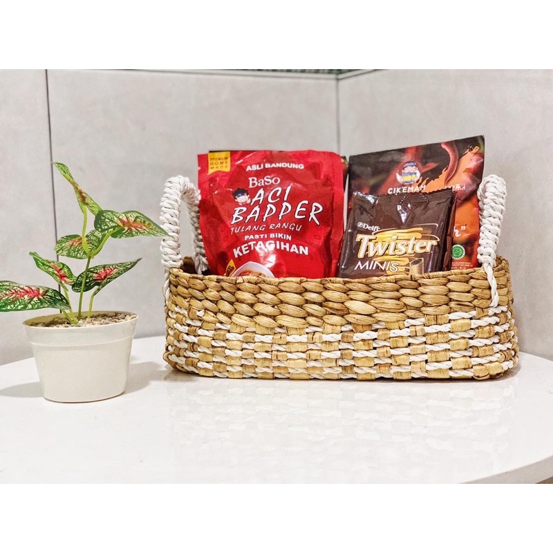Jual keranjang oval/Keranjang toples/keranjang minuman banana macrame ... Jual keranjang oval/Keranjang toples/keranjang minuman banana macrame ...