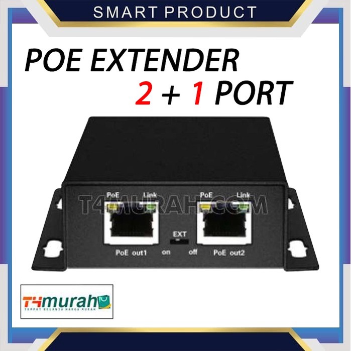 Jual Poe Switch Network Extender 2 Port - Poe Injector 2 Port Up 250 ...