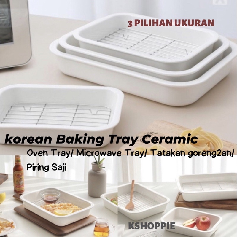 Jual TRAY KERAMIK PENIRIS MINYAK WARNA PUTIH /WHITE CRISPER TRAY ...