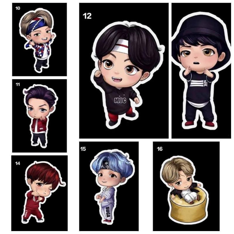 Jual Stiker Chibi Bts Cute Stiker Aesthetic Kpop Shopee Indonesia