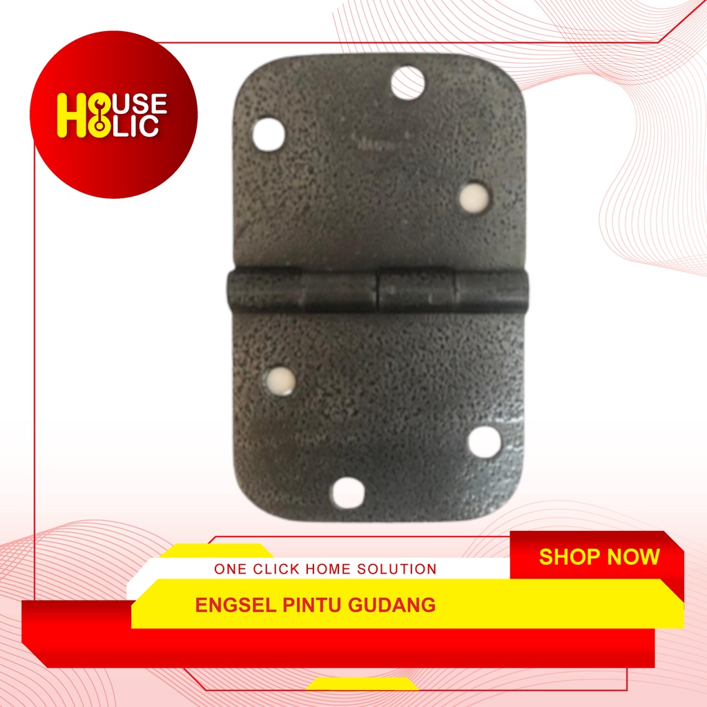Jual Engsel Gudang Hammertone Besi / Engsel Pintu Gerbang Garasi Kupu ...