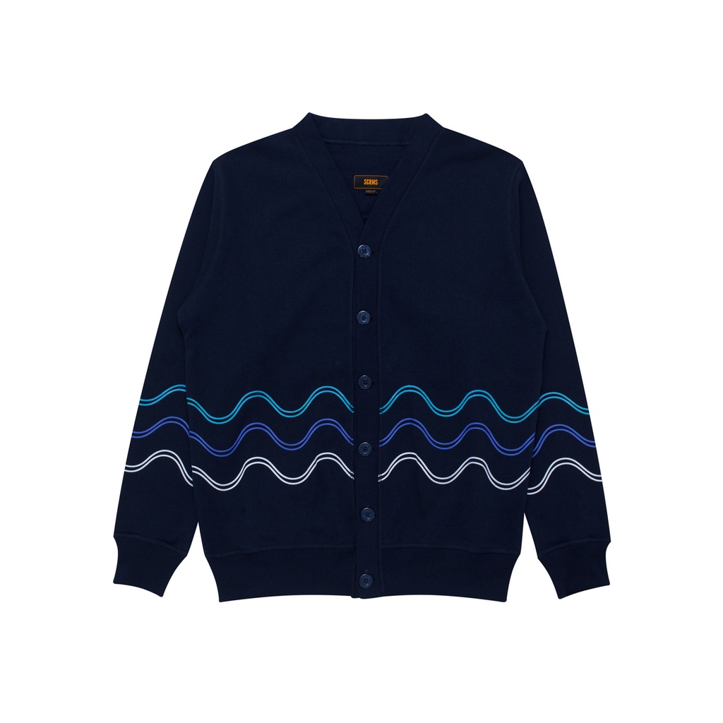 Jual Screamous BLUE SERIES Sweater Cardigan WAVING | Shopee Indonesia