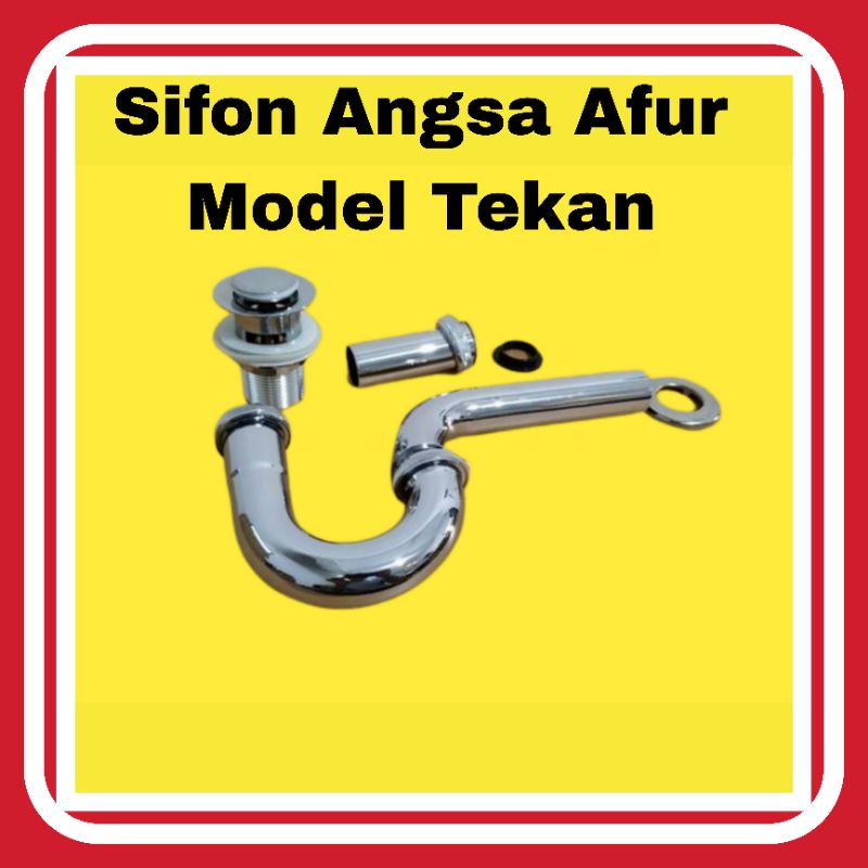 Jual SIFON ANGSA SET WASTAFEL PIPA STAINLESS AFUR MODEL TEKAN SARINGAN ...