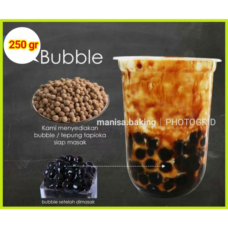 Jual BOBA TAPIOCA PEARL REPACK 250 GR CHEWY BOBA TOPPING MINUMAN ...