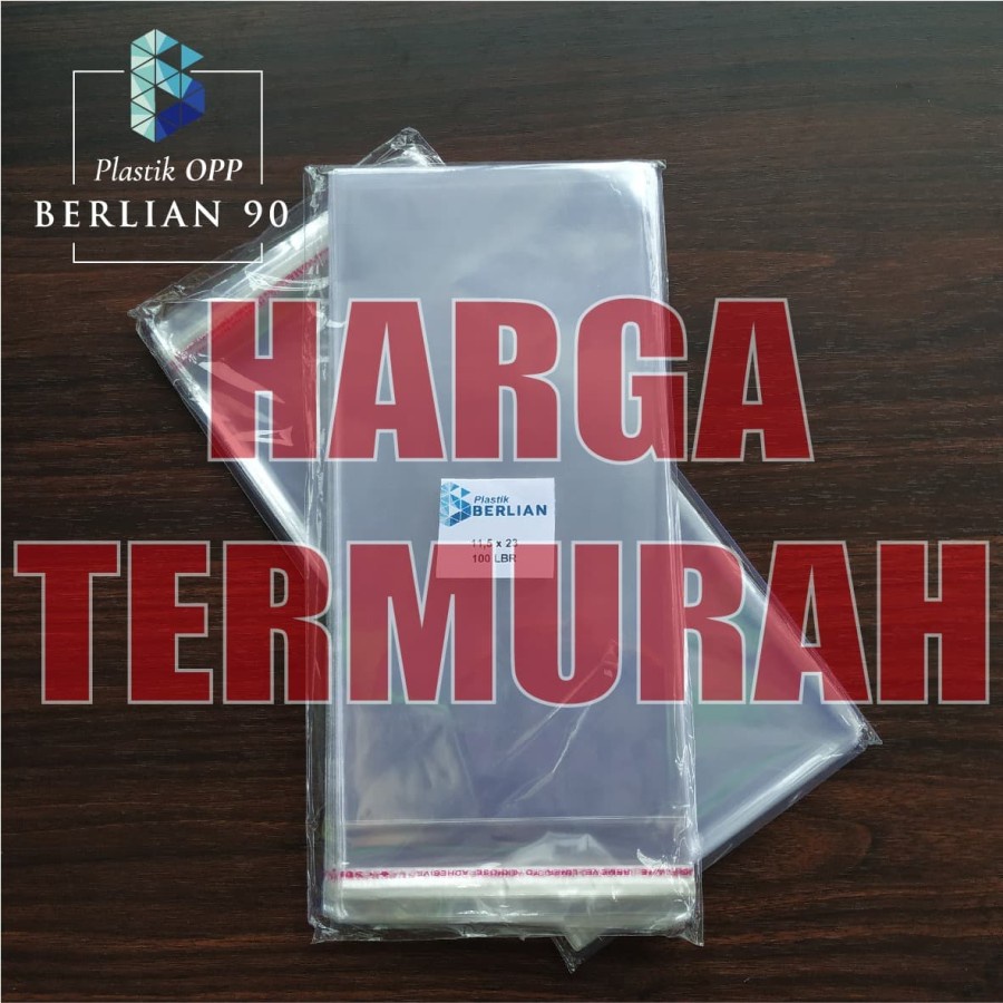 Jual Plastik Opp 13,5x23 cm Plastik Opp Seal Plastik Opp Lem Plastik ...