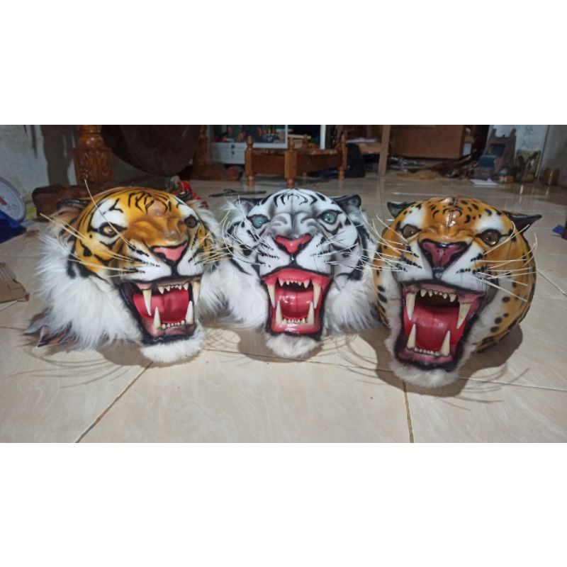Jual Topeng Macan Resin/ Macanan (dewasa) kualitas super, bentuk ...