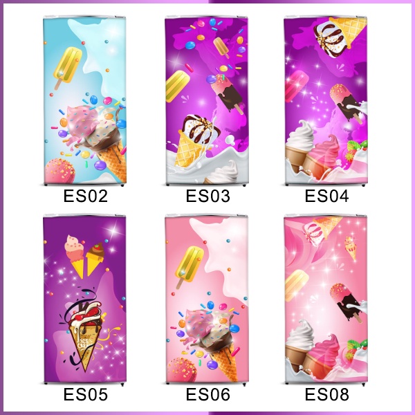 Jual Stiker Kulkas 1 & 2 Pintu ICE CREAM | Shopee Indonesia
