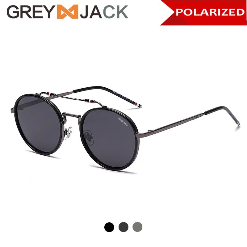 Jual Grey Jack Kacamata Hitam sunglasses Polarized Anti UV400 Style Retro Kekinian Fashion Pria ...