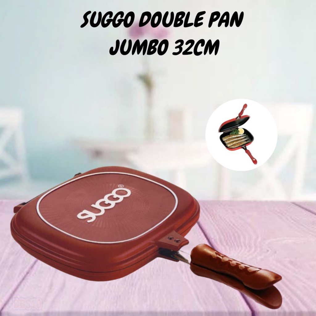 Jual Suggo Double Pan Teflon Suggo Pemanggang Sugo Pan Serbaguna Jumbo ...