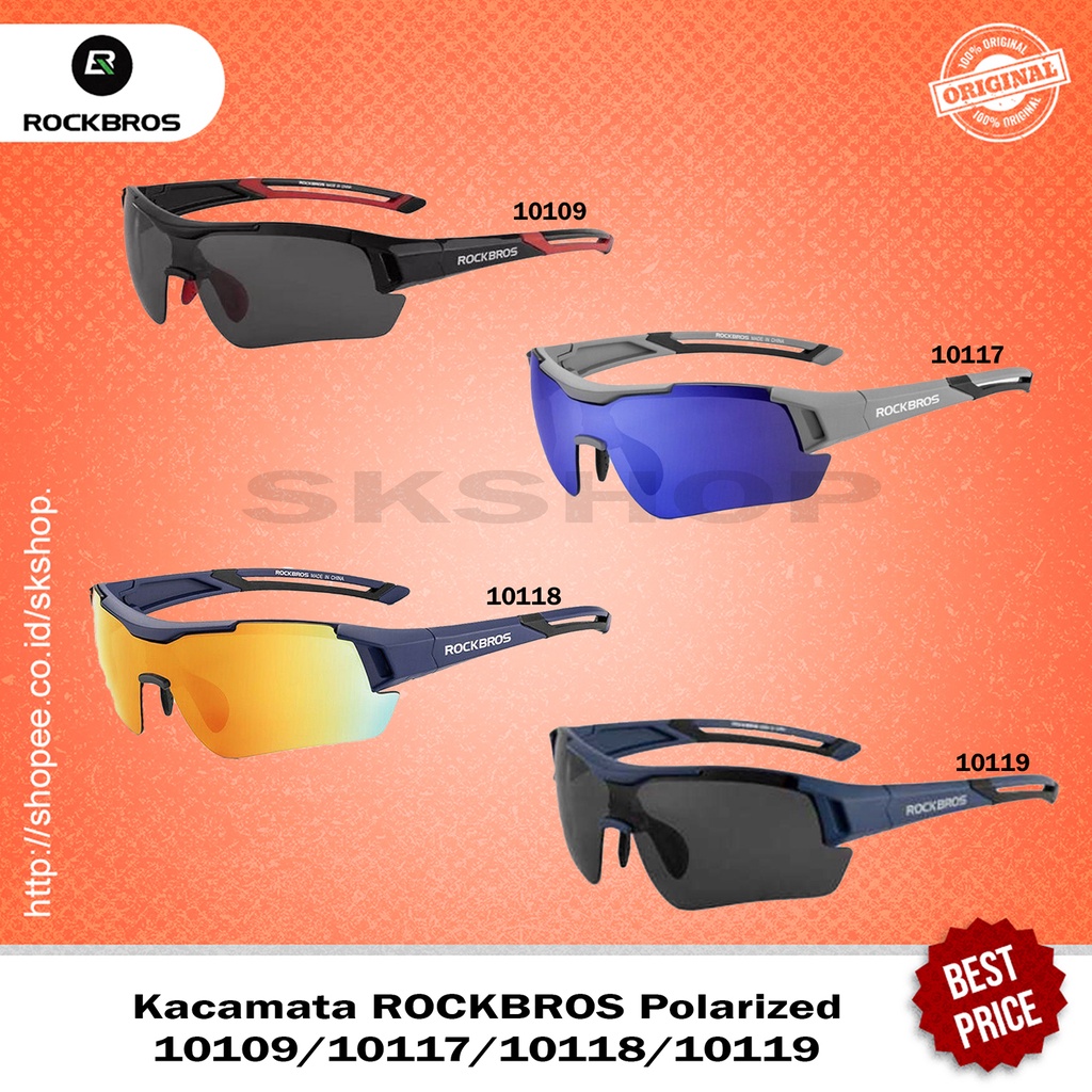 Jual Kacamata Sepeda Rockbros 10117 10118 Polarized Gowes Sunglasses Kaca Mata Olahraga | Shopee ...