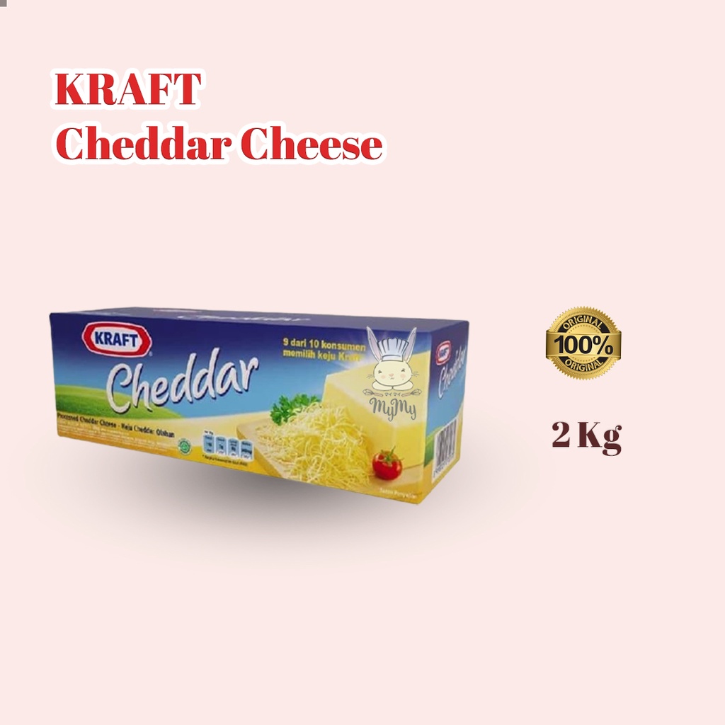 Jual KRAFT Cheddar Cheese 2 kg | Shopee Indonesia