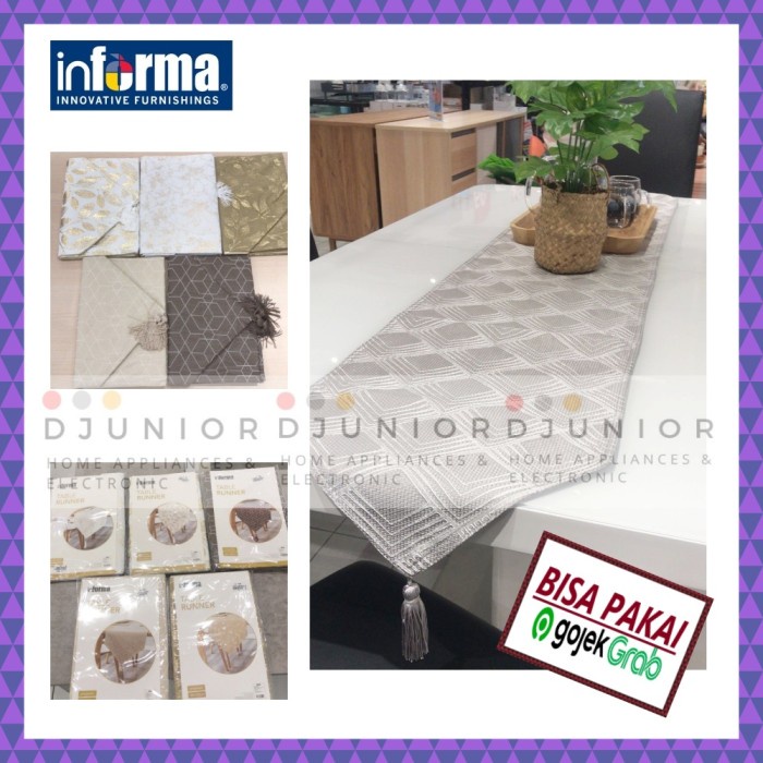 Jual INFORMA - TABLE RUNNER TAPLAK MEJA PANJANG RUANG TAMU MINIMALIS ...