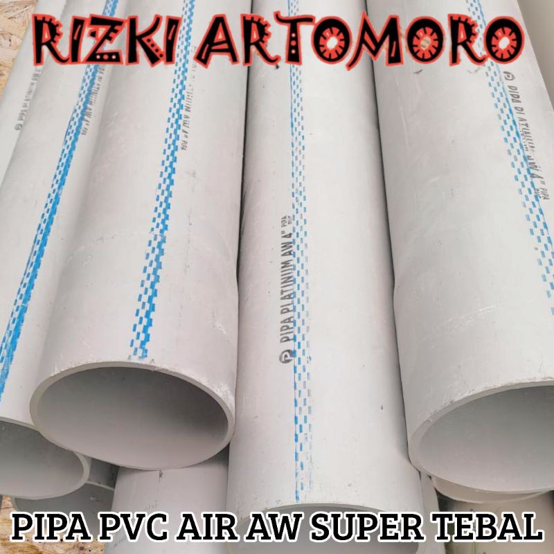 Jual PIPA PVC air super tebal AW 4 inch setengah meter 1/2 meter ...