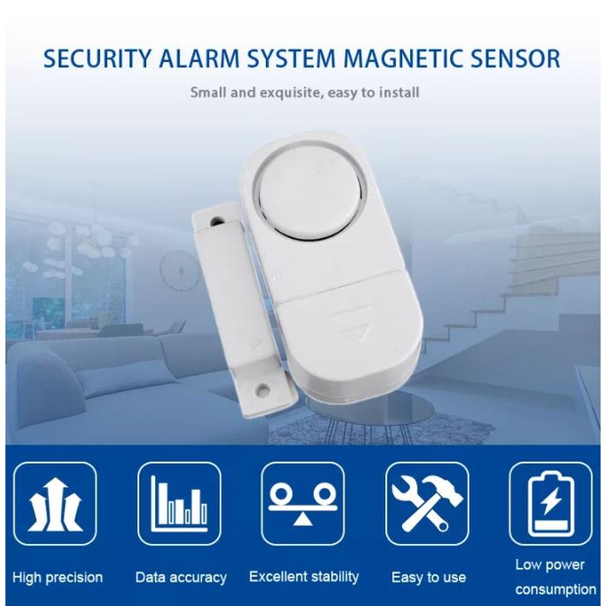 Jual POM Alarm Anti Maling Universal Pintu Jendela Suara Bunyi Bell ...