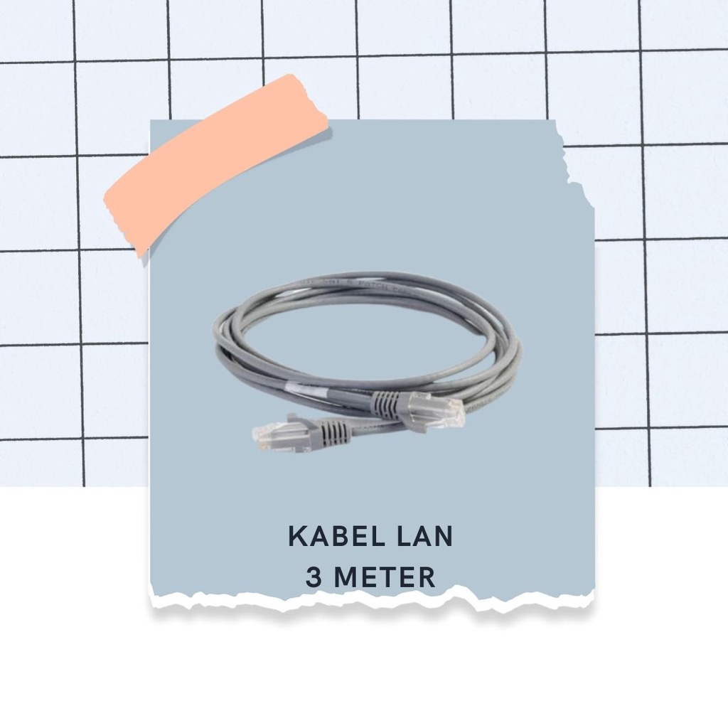 Jual KABEL LAN CAT 5 3 METER | Shopee Indonesia