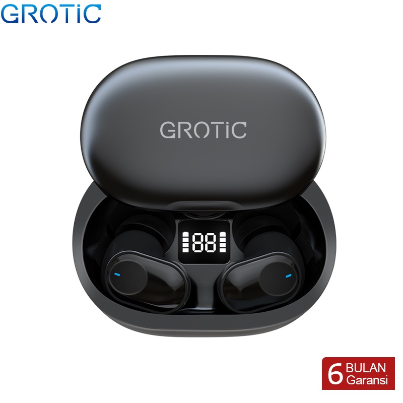 Jual GROTIC HiFi TWS Headset Bluetooth Earphone True Wireless Earbuds ...