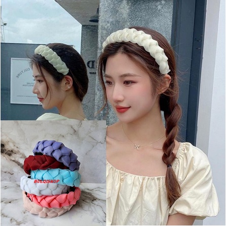Jual BANDO KOREA KEPANG SCRUNCHIE BANDANA KOREAN HEADBAND BANDO NAGITA ...