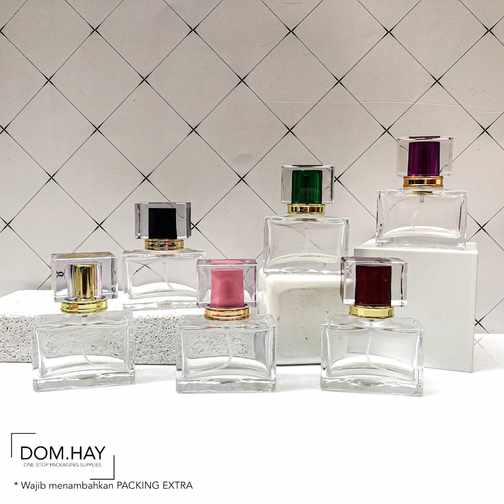 Jual 30ml Botol Parfum Classic Tutup Warna TW Packaging Botol Kaca ...