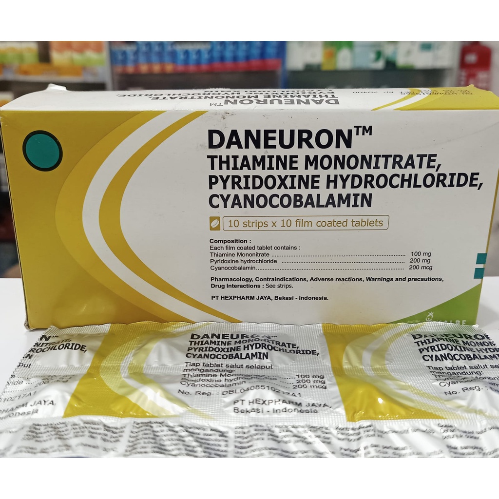 Jual Daneuron 𝟏 𝐒𝐓𝐑𝐈𝐏 𝐈𝐒𝐈 𝟏𝟎 𝐓𝐀𝐁𝐋𝐄𝐓 - Mengatasi Kebas, Kesemutan dan ...
