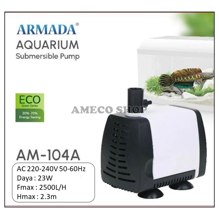 Jual ARMADA Pompa Air Celup Aquarium dan Kolam AM 104 A | Shopee Indonesia