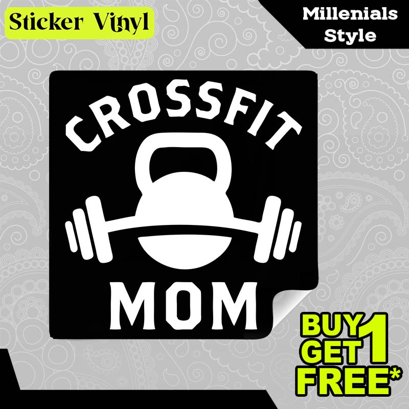 Jual Stiker Sticker Crossfit Mom Gambar Unik Desain Keren dan Kekinian ...