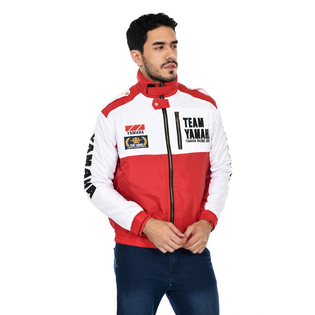 Jual Jaket Motor Pria Yamaha Racing Team Sports Vintage Waterproof Full ...