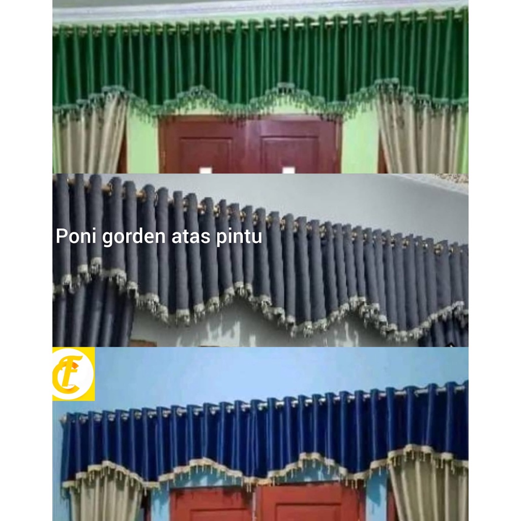 Jual Poni Gorden/Gorden Poni Atas Pintu Loster Rumbai Model Smokring ...