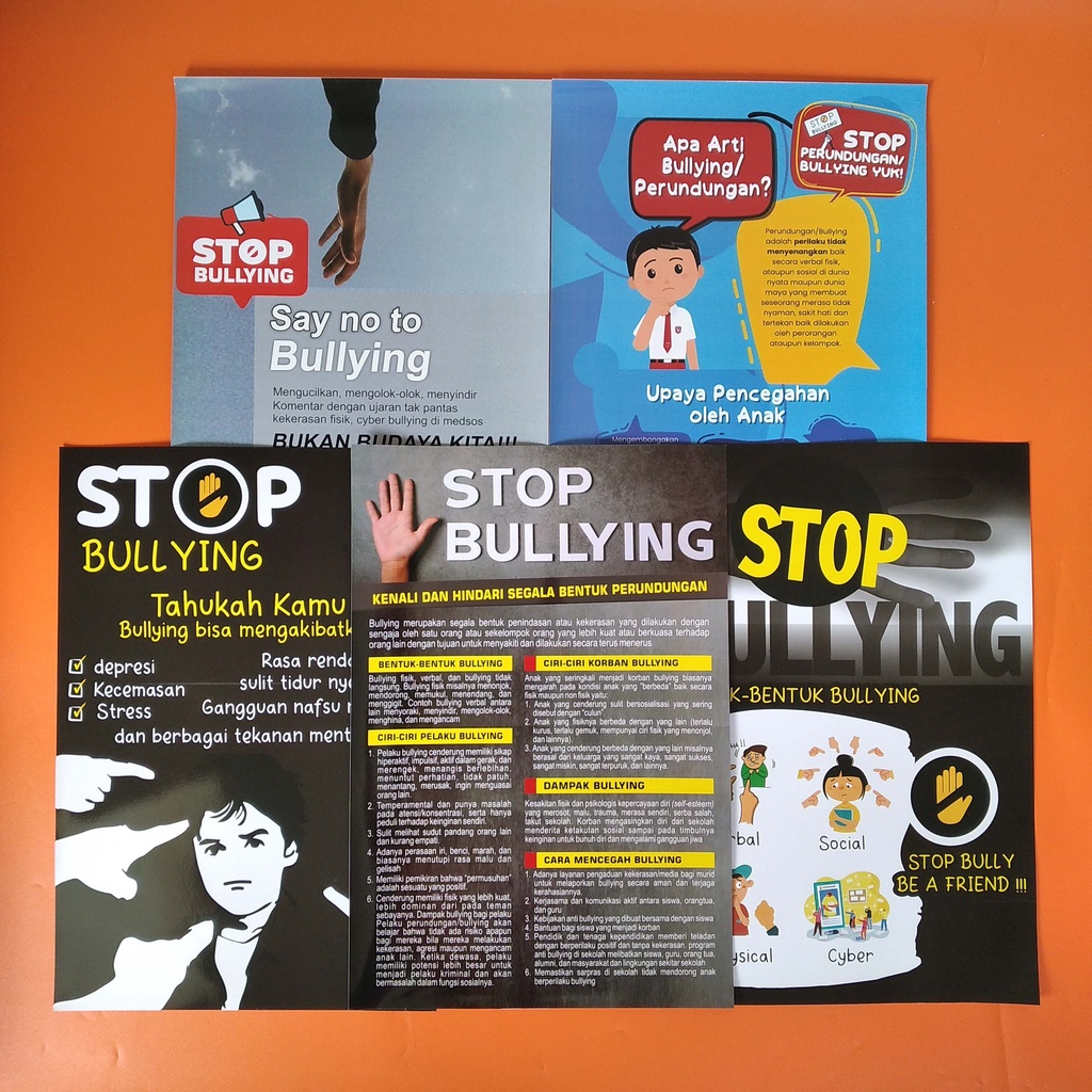 Jual Paket Poster Bullying - Poster Stop Kekerasan Anak - Poster Sekolah | Shopee Indonesia