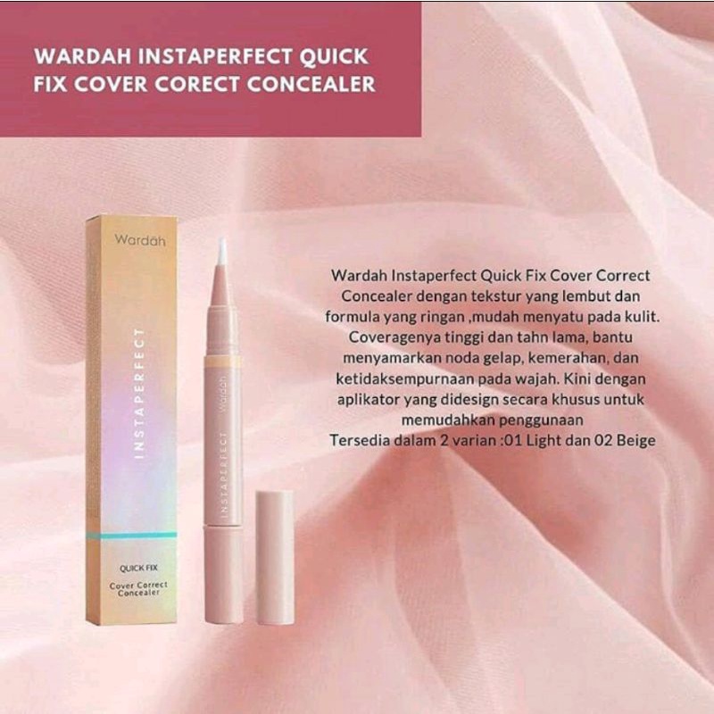 Jual Wardah Instaperfect Quick Fix Cover Correct Concealer | Shopee ...