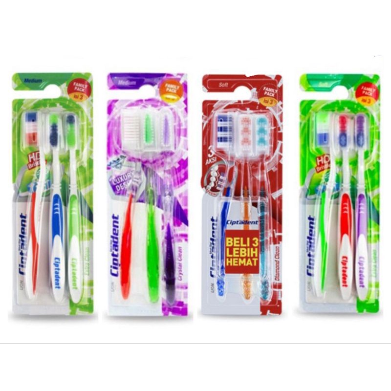 Jual Ciptadent Toothbrush kotak isi 3 Series | Shopee Indonesia