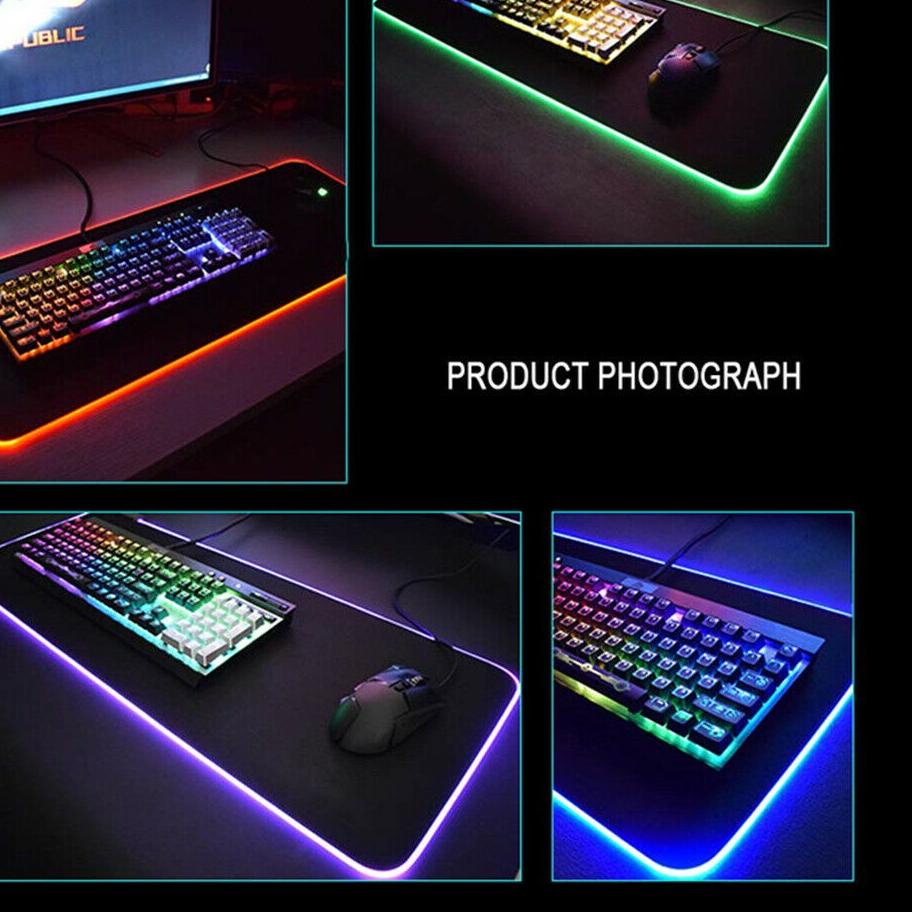 Jual BIG SALE Glowing LED High Precision Gaming Mouse Pad RGB 300 x 780 ...