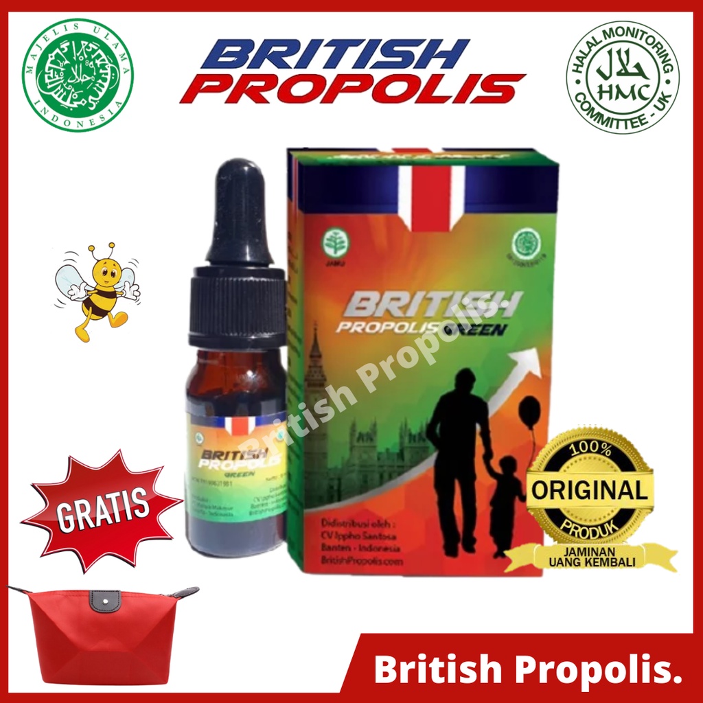 Jual BRITISH PROPOLIS GREEN FOR KIDS ISI 6ML SUPLEMEN KESEHATAN ANAK ...