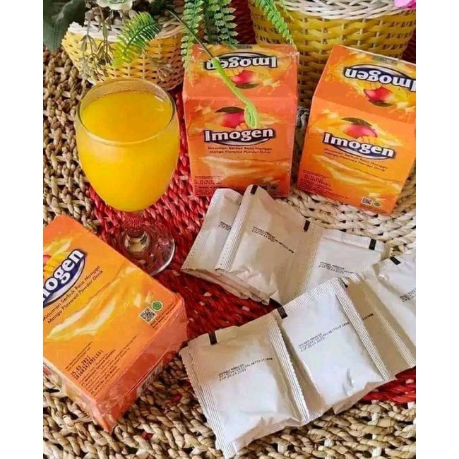 Jual IMOGEN MANGO (1 Box Isi 15 Sachet) HERBAL BPOM | Shopee Indonesia