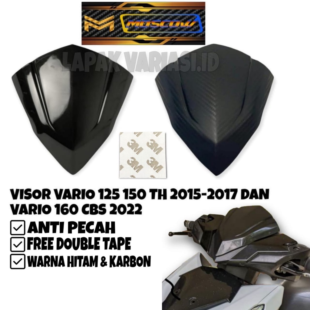 Jual VISOR VARIO CARBON KARBON MODEL SEPERTI ORIGINAL HONDA VARIO 150 ...