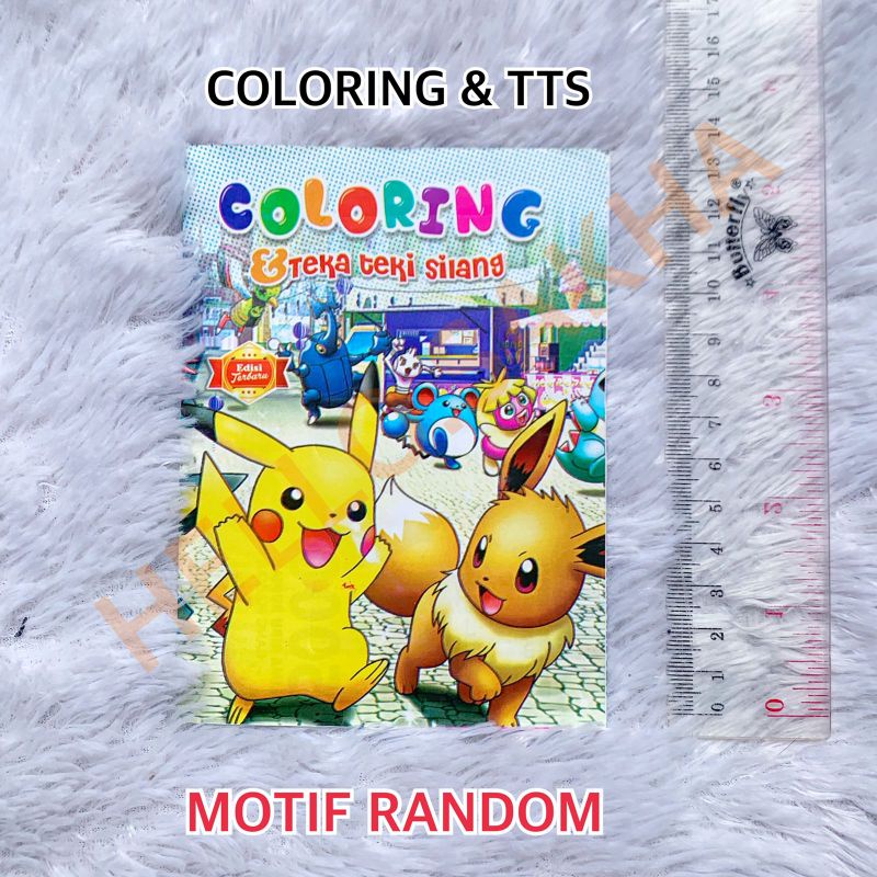 Jual MAINAN BUKU COLORING & TTS TEKA TEKI SILANG MENGGAMBAR MEWARNA ...