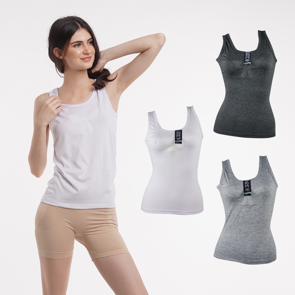 Jual Scelta - Kamisol Tanktop Wanita Atasan Tank Top Camisole Polos ...