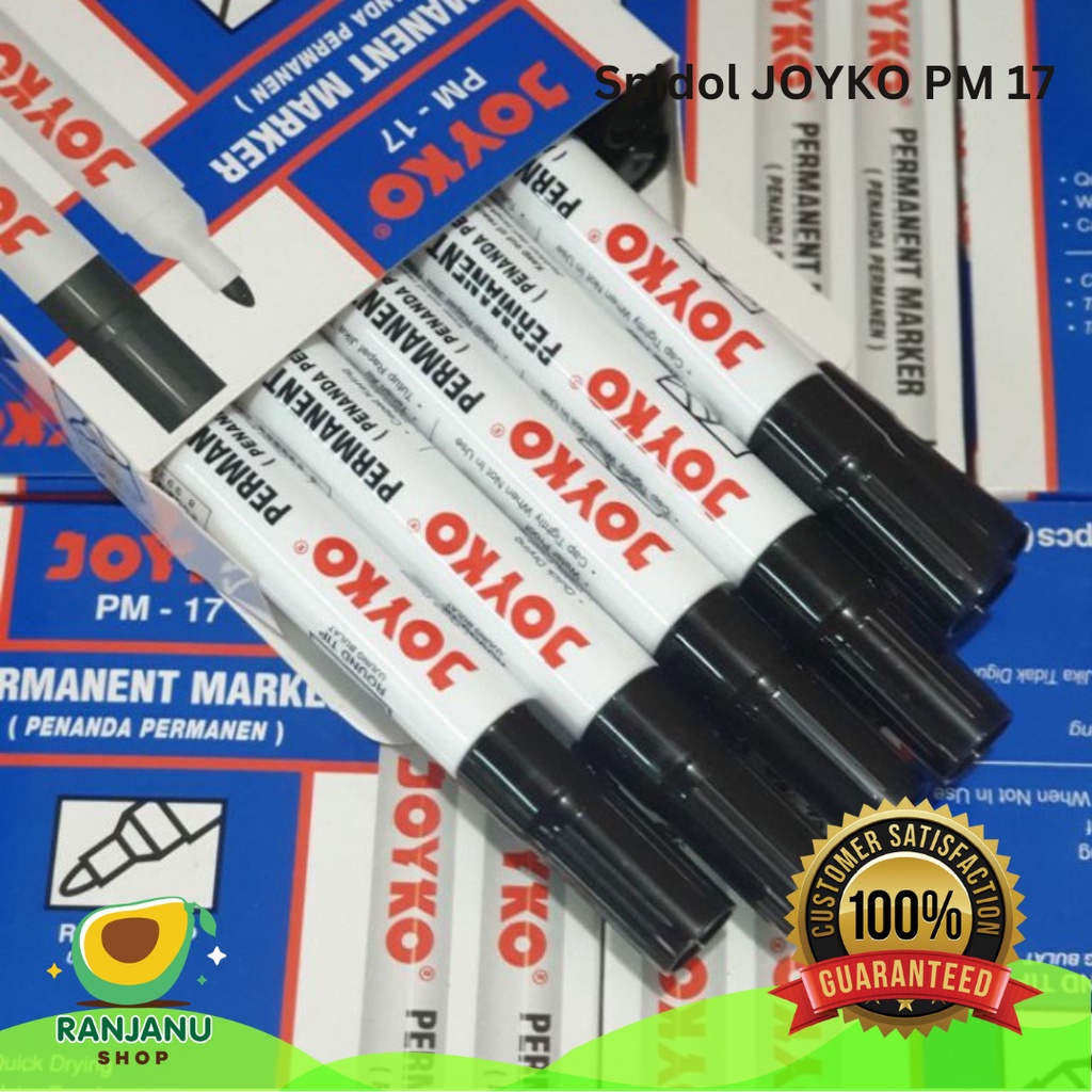 Jual Spidol Permanent JOYKO PM-17 / Spidol Permanent Besar Joyko Pm17 ...